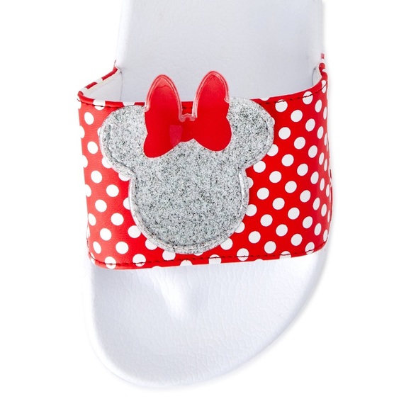 Disney | Shoes | Nwt Minnie Mouse Little Girls Big Girls Glitter Slide ...